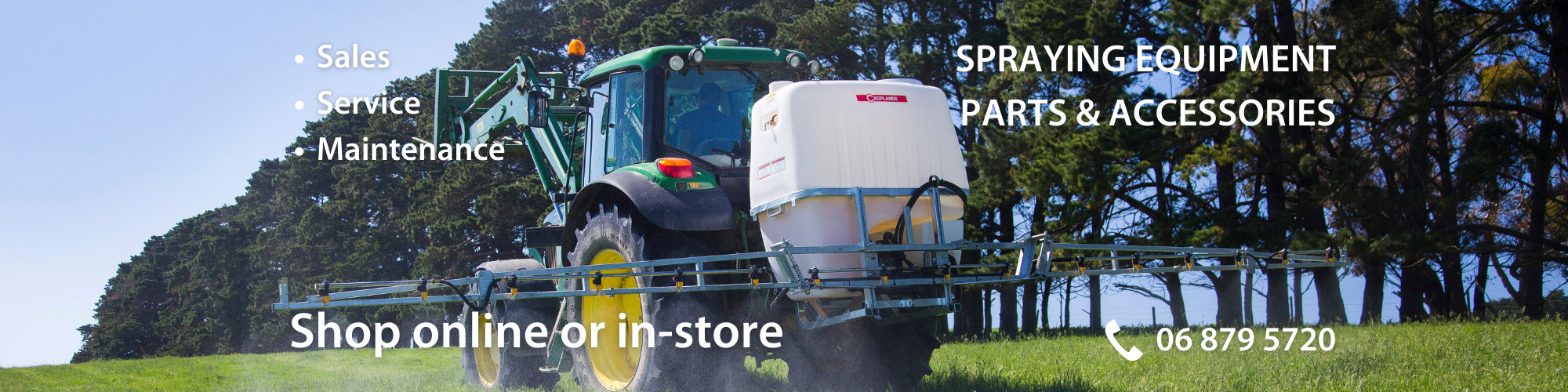 Welcome to Croplands Spray Shop